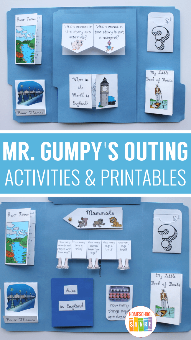 Free Mr. Gumpy's Outing Activities & Printables - Homeschool Share