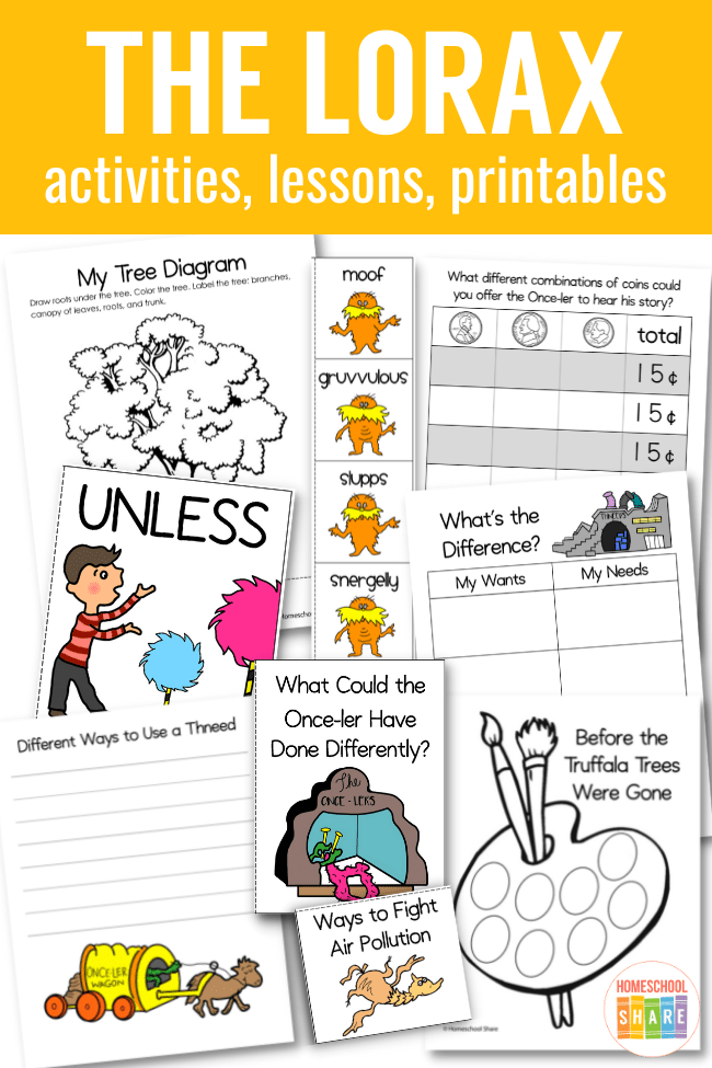 The Lorax Printable Activities
