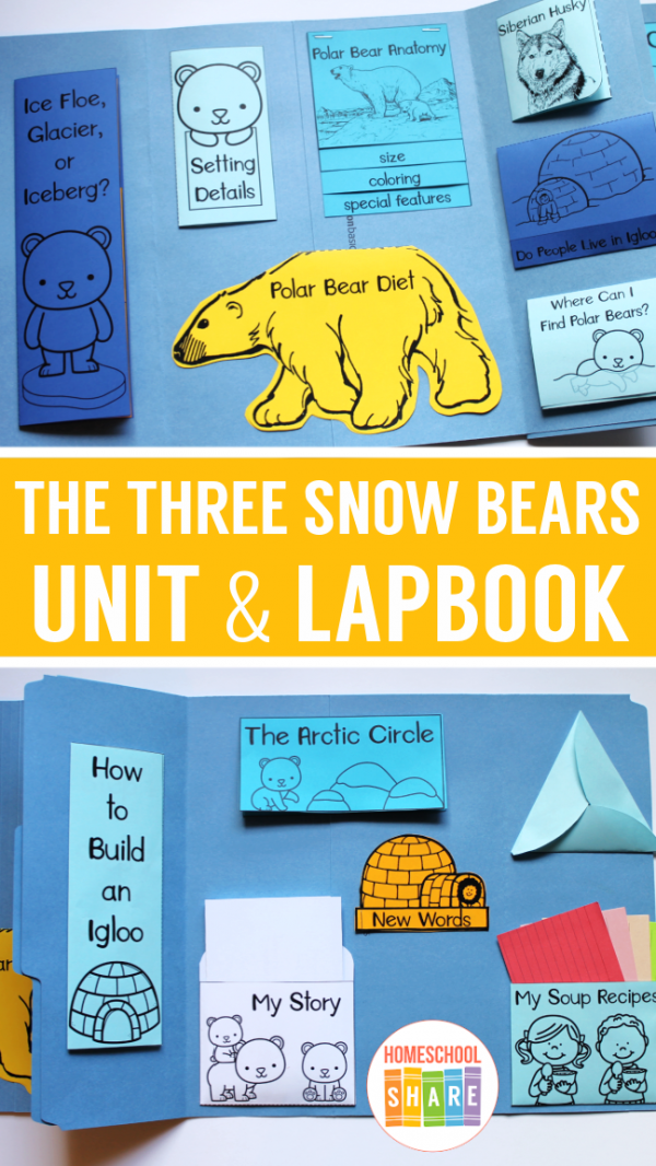 The Three Snow Bears Unit Study & Lapbook - Homeschool Share