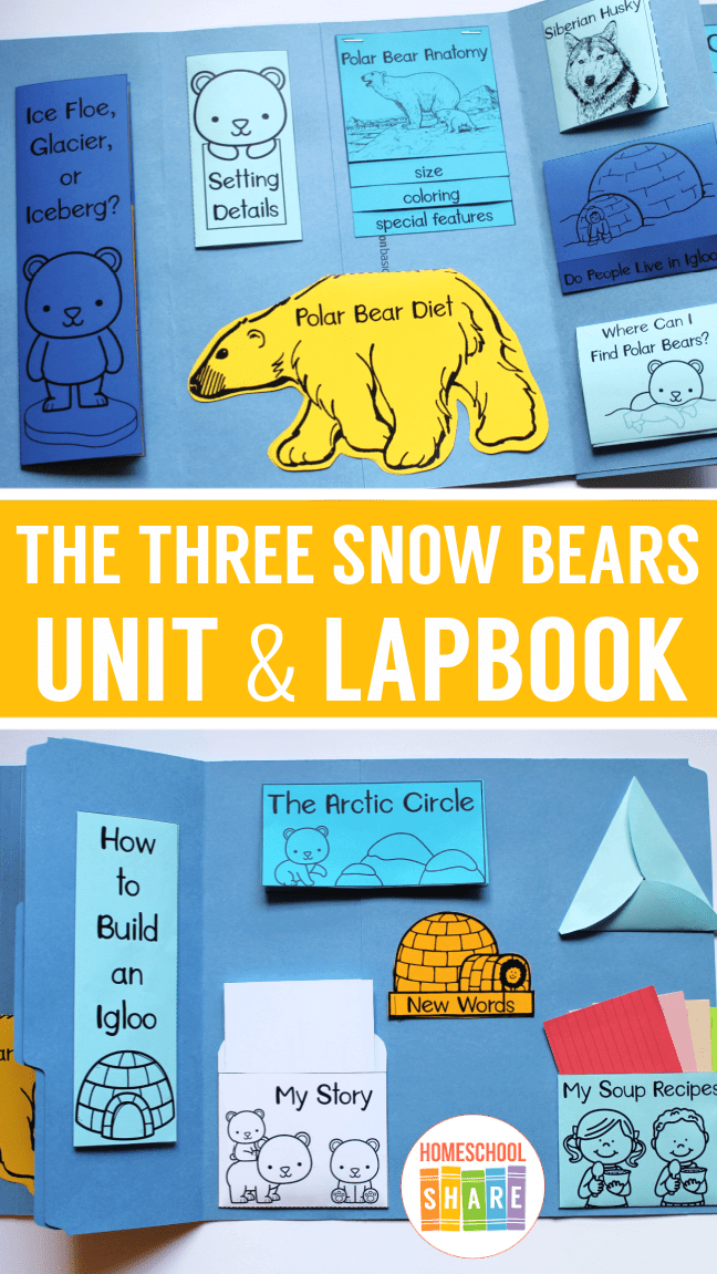 The Three Snow Bears Unit Study & Lapbook - Homeschool Share