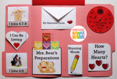 The Valentine Bears Unit Study & Lapbook - Homeschool Share