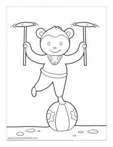 Circus Coloring Pages - Homeschool Share