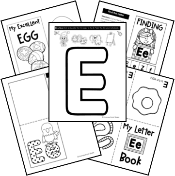 Letter E Alphabet Lapbook – Homeschool Share