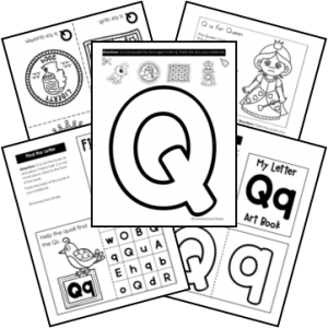 Letter Q Alphabet Lapbook - Homeschool Share