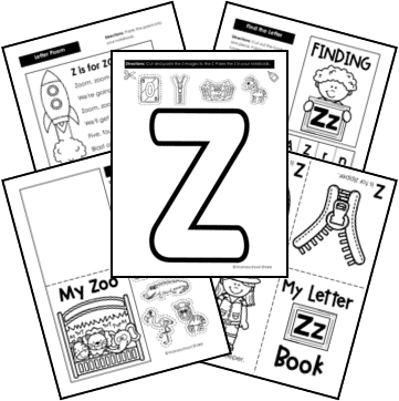 Letter Z Alphabet Lapbook – Homeschool Share