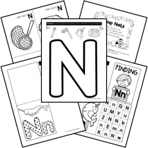Letter N Alphabet Lapbook - Homeschool Share