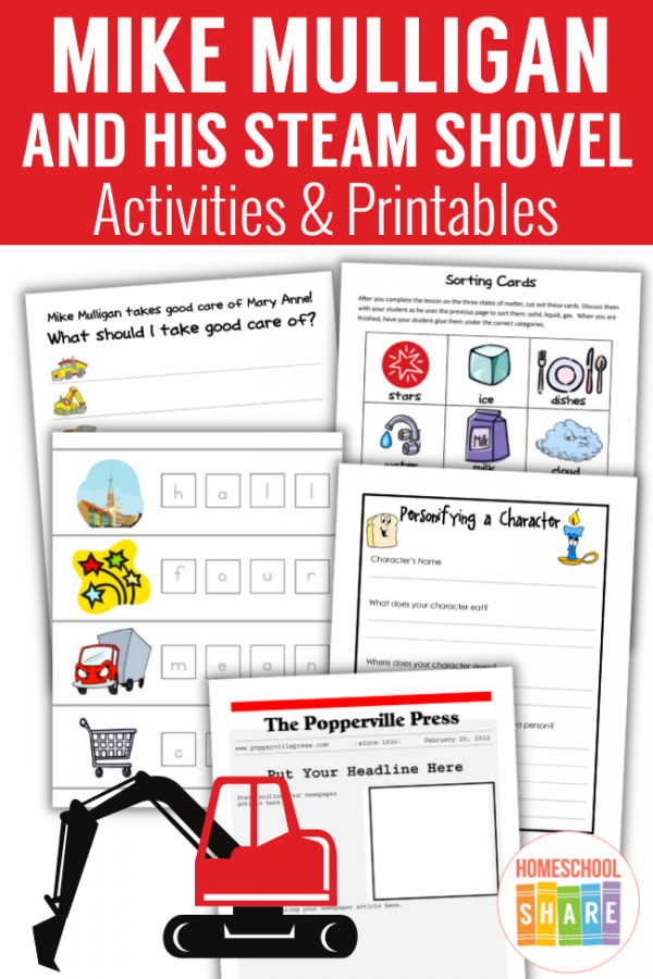 Mike Mulligan and His Steam Shovel Activities - Homeschool Share