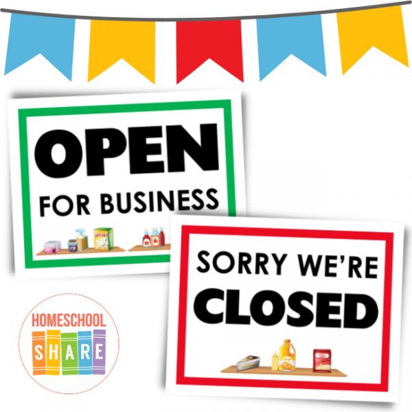 Pretend Play Grocery Store - Homeschool Share