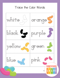 Free Jelly Bean Printables - Homeschool Share