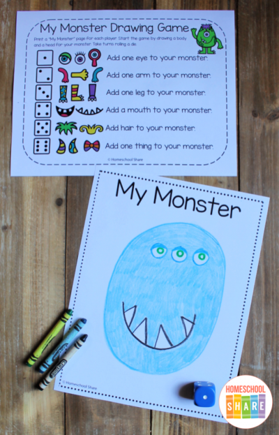 Monster Printables - Homeschool Share