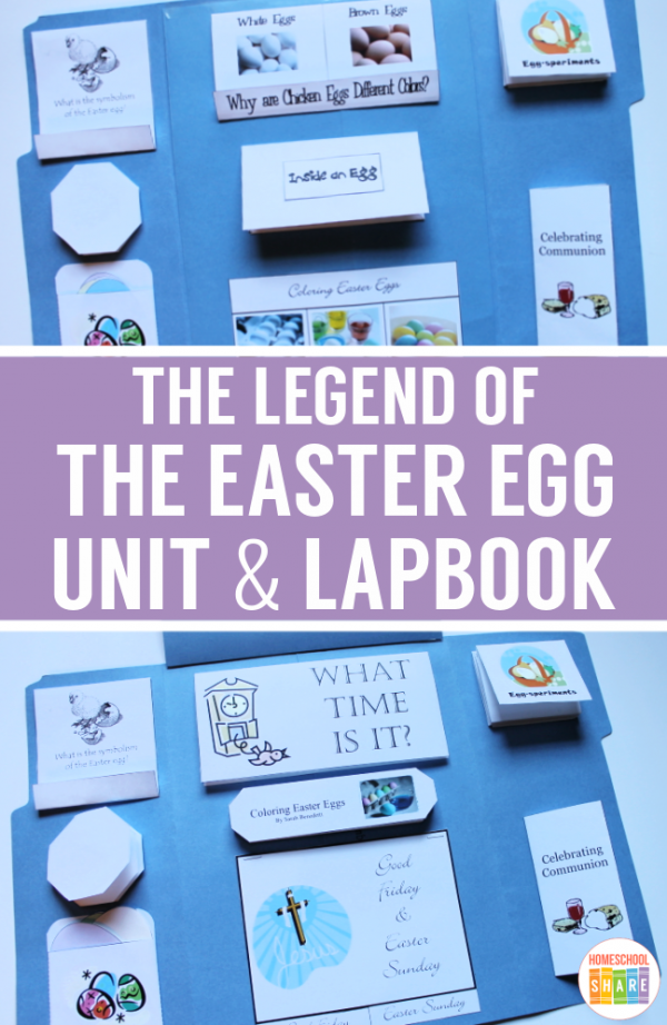 The Legend of the Easter Egg Unit Study and Lapbook - Homeschool Share