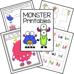 Monster Cutting Practice Pages - Homeschool Share