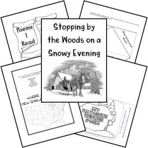 Stopping by the Woods on a Snowy Evening Printables - Homeschool Share