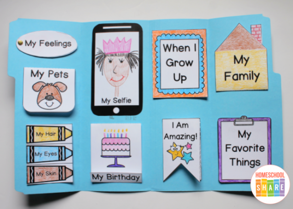 All About Me Lapbook - Homeschool Share