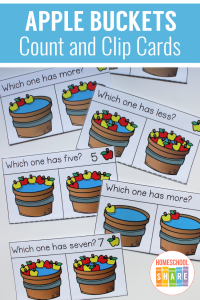 Apples Count and Clip Cards - Homeschool Share