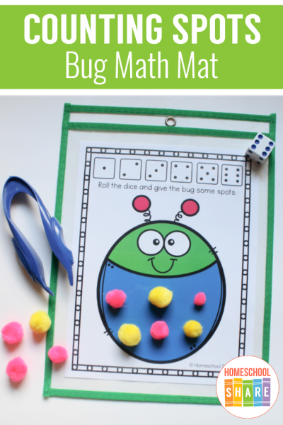 Bug Math Mat - Homeschool Share