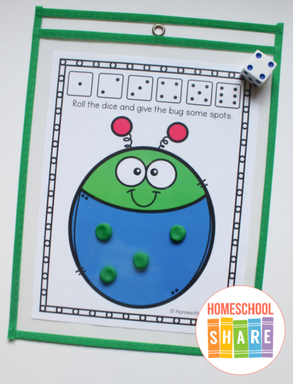 Bug Math Mat - Homeschool Share