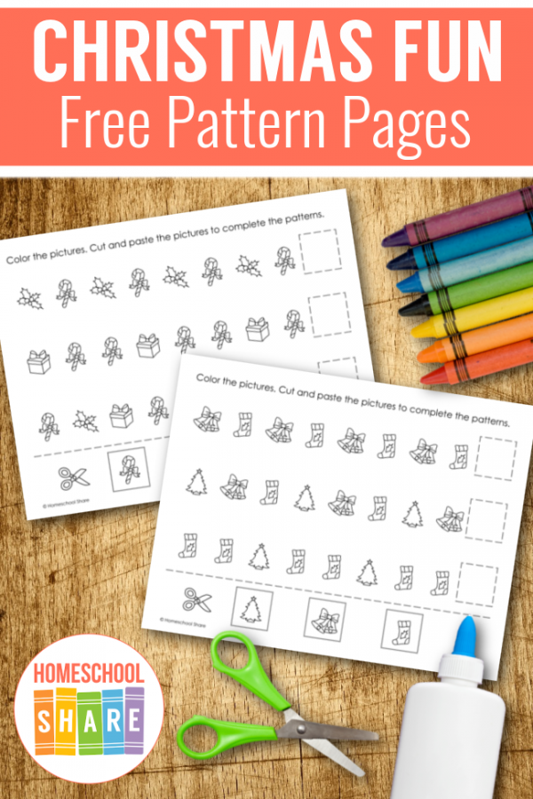 Christmas Pattern Activity Pages - Homeschool Share