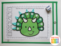Dinosaur Math Mat - Homeschool Share