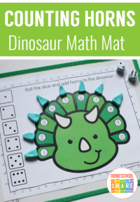 Dinosaur Math Mat - Homeschool Share