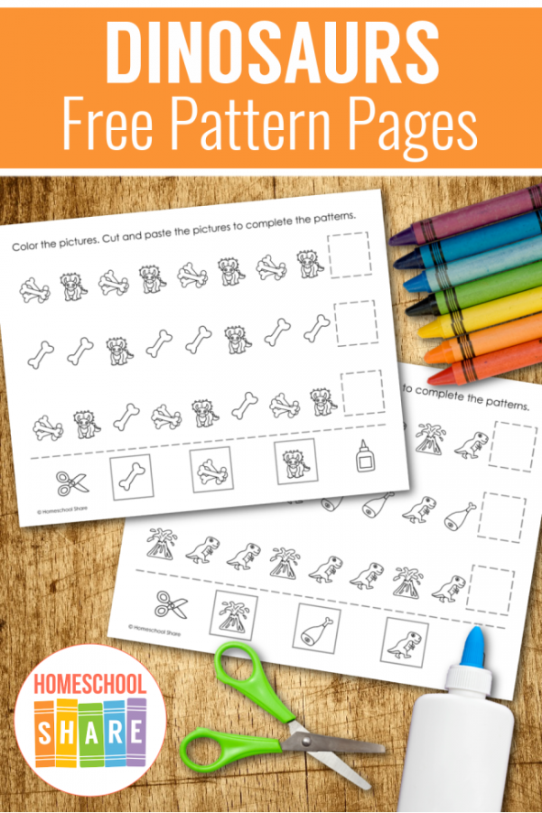 Dinosaur Patterns for Preschool - Homeschool Share