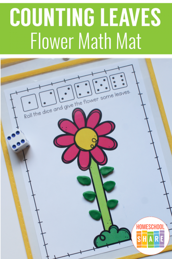 Free Flower Math Mat - Homeschool Share