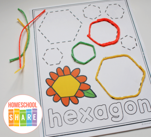 Free Flower Shapes Tracing Worksheets - Homeschool Share