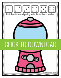 Gumball Machine Math Mat - Homeschool Share