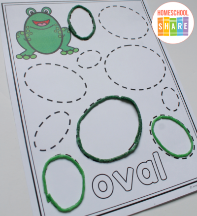Free Frog Shapes Tracing Worksheets - Homeschool Share