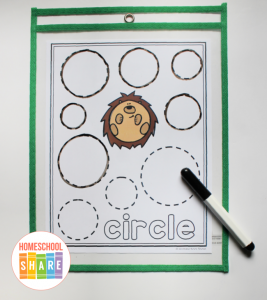 Free Hedgehog Shapes Tracing Worksheets - Homeschool Share