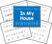 House Themed Preschool Pattern Worksheets - Homeschool Share