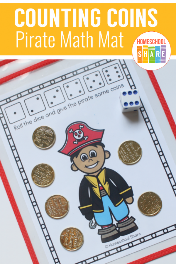 Pirate Math Mat - Homeschool Share