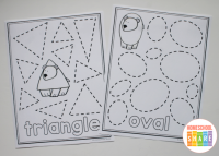 Free Polar Bear Shapes Tracing Worksheets - Homeschool Share