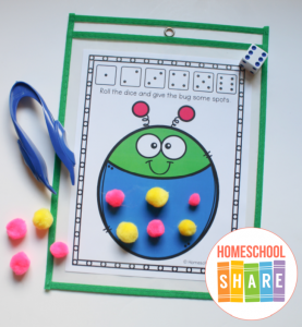 Bug Math Mat - Homeschool Share
