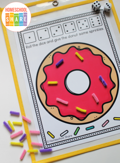 Counting Donuts Number Clip Cards - Homeschool Share