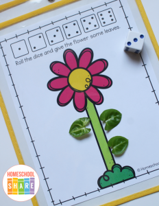 Free Flower Math Mat - Homeschool Share