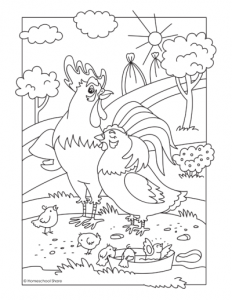 Farm Animals Coloring Pages - Homeschool Share