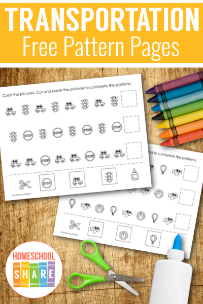 Transportation Patterns for Preschool - Homeschool Share