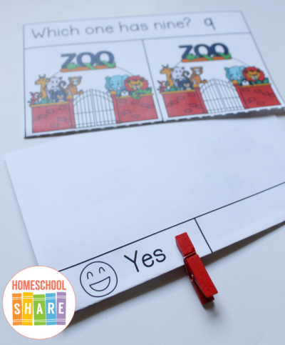 Zoo Animals Count and Clip Cards - Homeschool Share