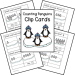 Penguins Count and Clip Cards - Homeschool Share
