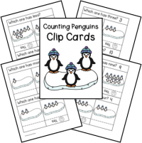Penguins Count and Clip Cards - Homeschool Share