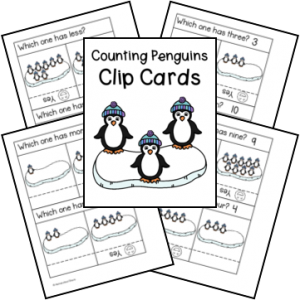 Penguins Count and Clip Cards - Homeschool Share
