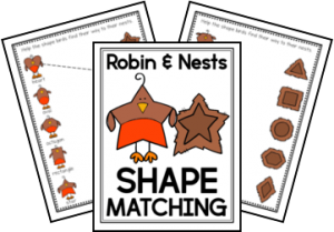 Bird Shapes Matching Printable – Homeschool Share