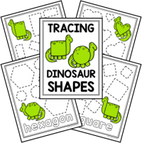 Dinosaur Tracing Worksheets - Homeschool Share