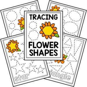 Free Flower Shapes Tracing Worksheets - Homeschool Share