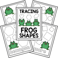 Free Frog Shapes Tracing Worksheets - Homeschool Share
