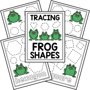 Free Frog Shapes Tracing Worksheets - Homeschool Share