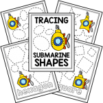 Free Submarine Shapes Tracing Worksheets - Homeschool Share
