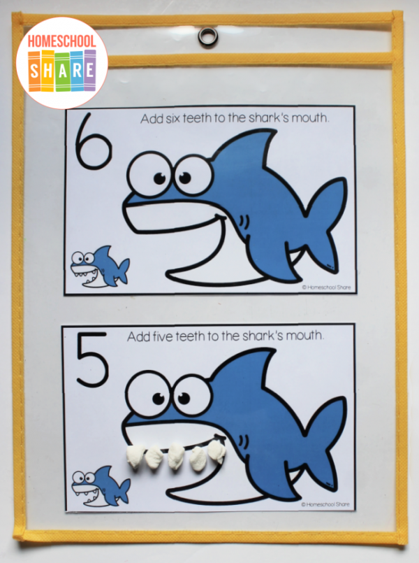 Shark Math Mats - Homeschool Share