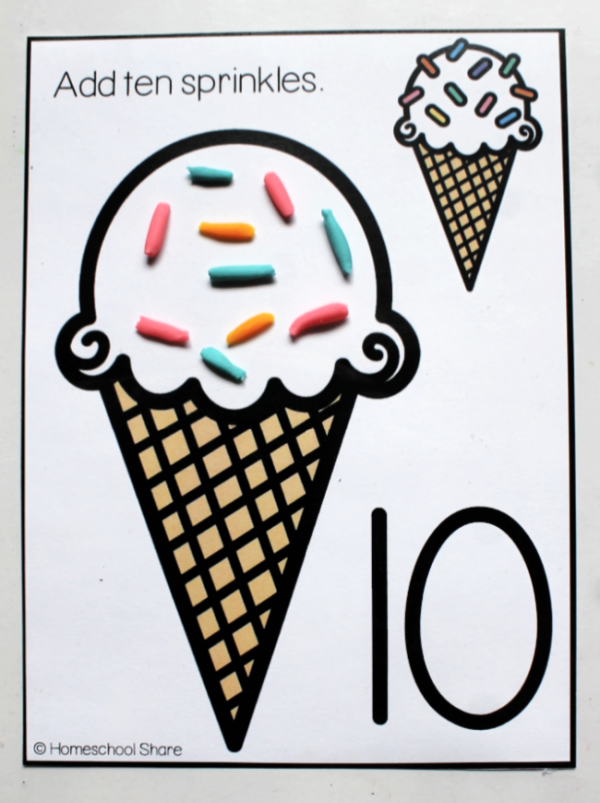 Ice Cream Counting Printable - Homeschool Share